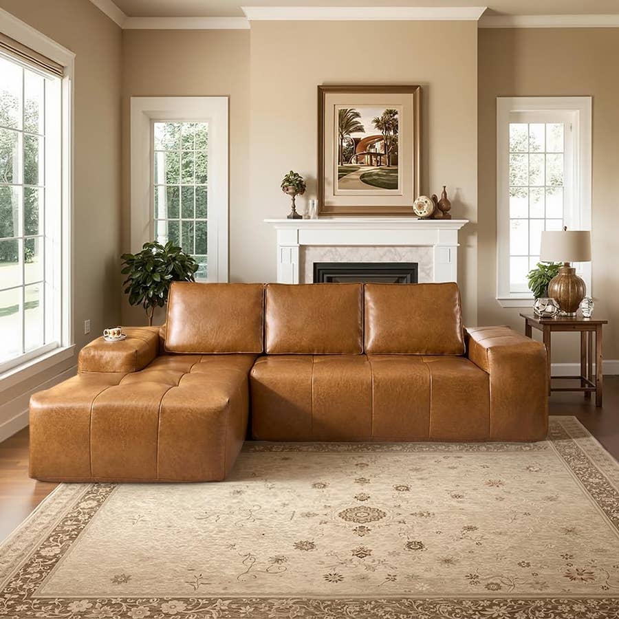 comfiest leather sofa