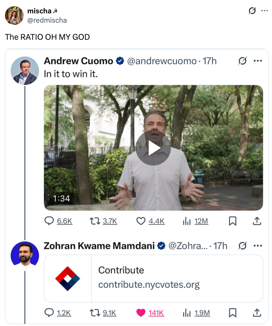 Zohran Mamdani Just Obliterated Andrew Cuomo's Election Announcement ...