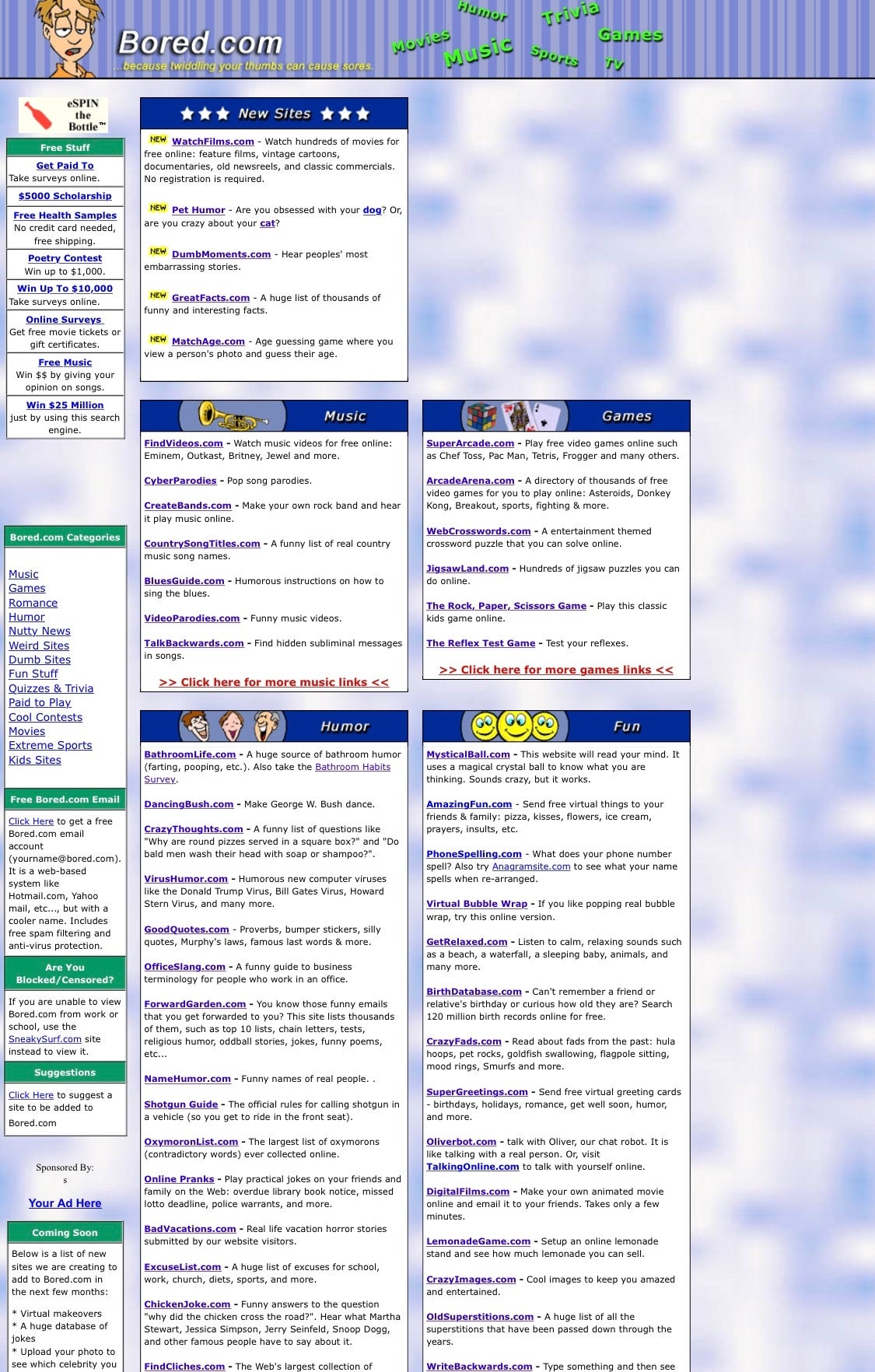 21 Forgotten Websites From The Early 2000s