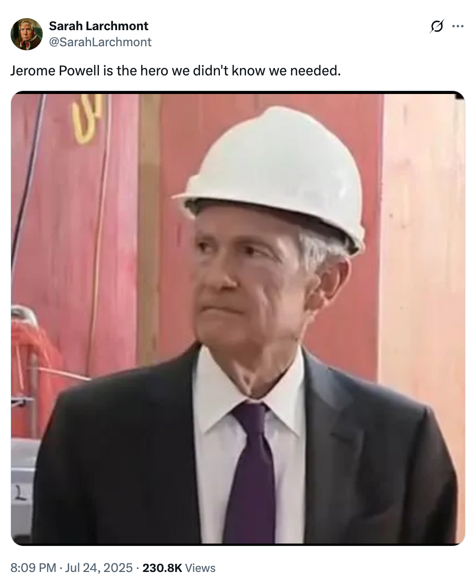 People Can’t Stop Laughing At Jerome Powell’s Face While Donald Trump Talks