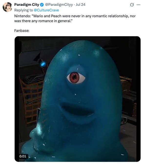 mario react with bob