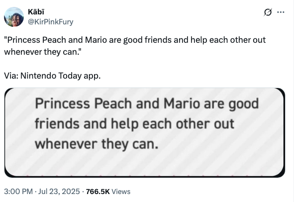 Mario And Peach Are Just Friends