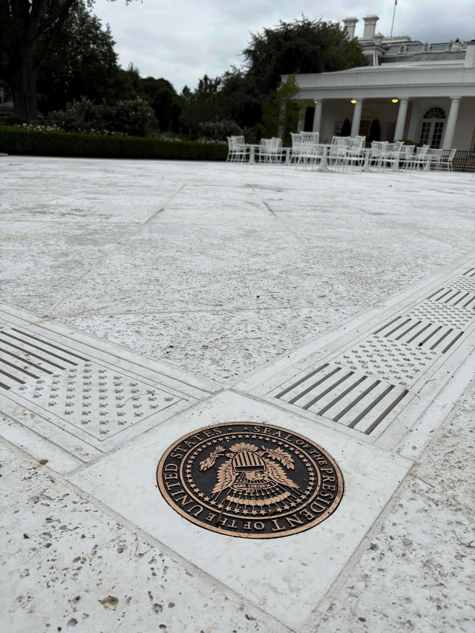 Donald Trump's Completed White House Rose Garden Makeover Is Going Viral