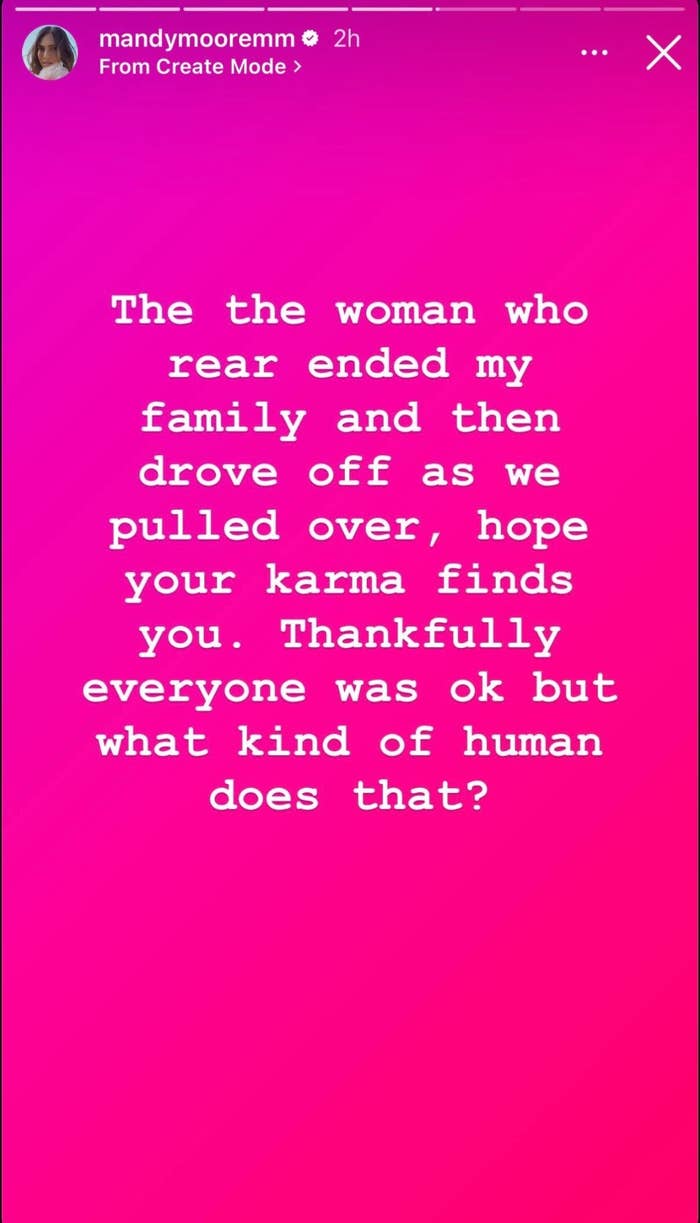 Mandy Moore's Statement After Hit-And-Run Accident