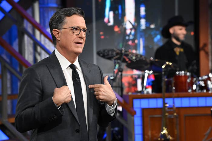 Stephen Colbert Slams Donald Trump's Roof Stunt