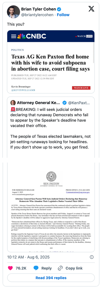 Best Political Tweets 8-8-2025