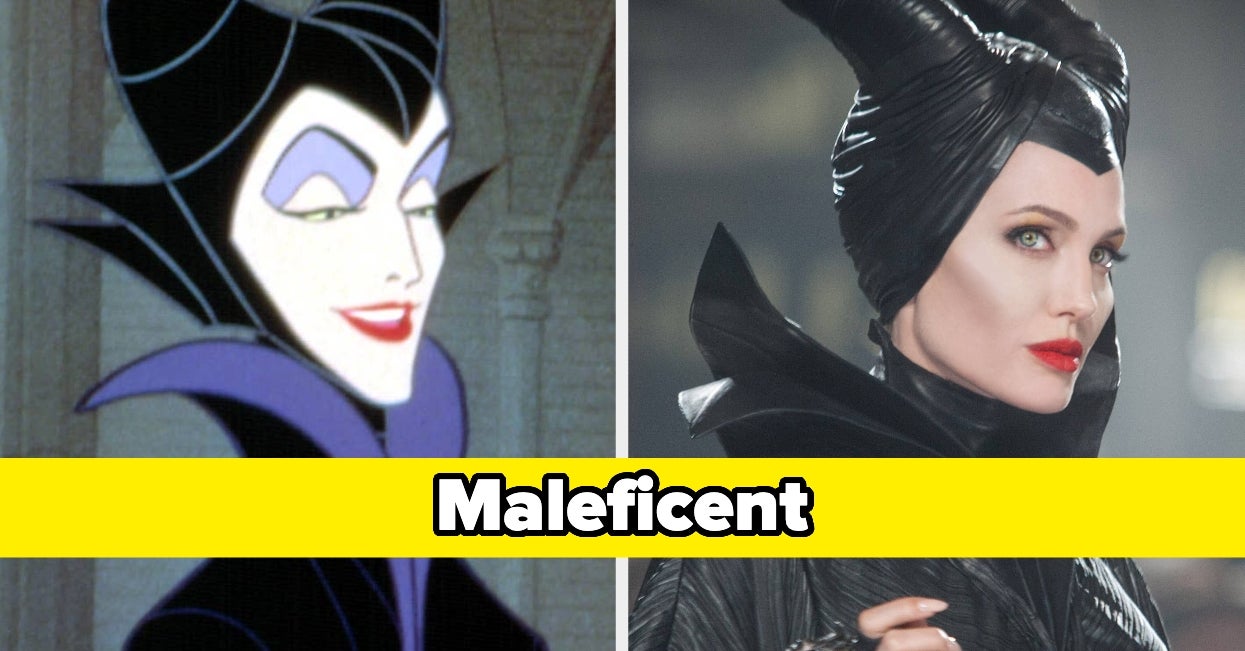 Animated Disney Characters Vs. Live-Action Versions