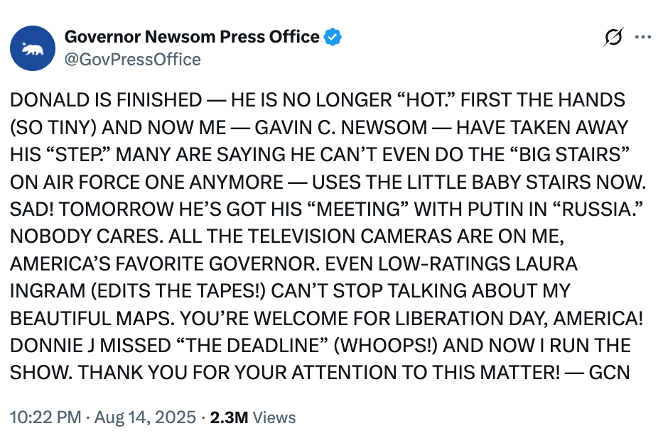 Gavin Newsom's Trump-Like Tweeting Has A Surprisingly Logical Explanation