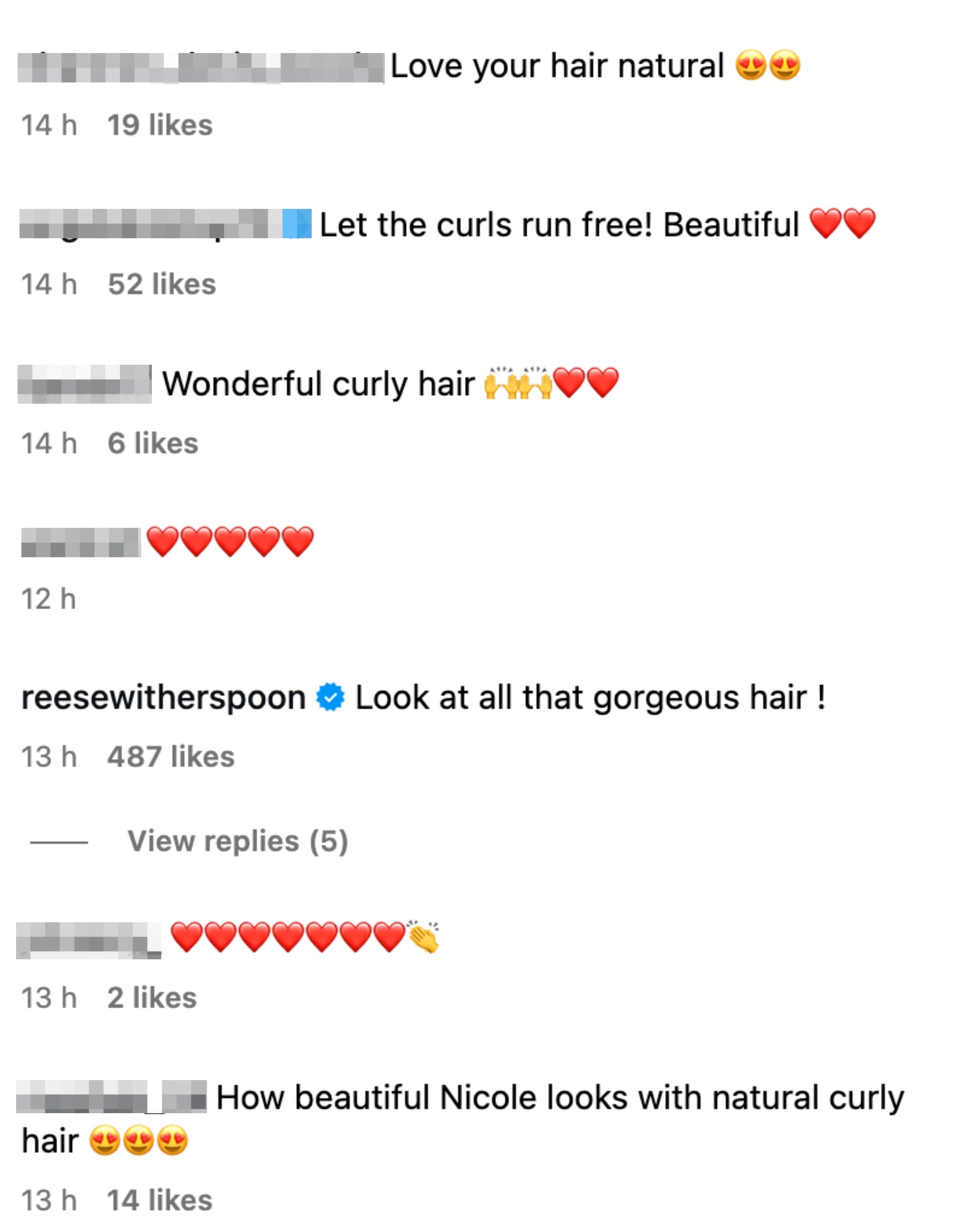 Nicole Kidman Shows Off Natural Curly Hair