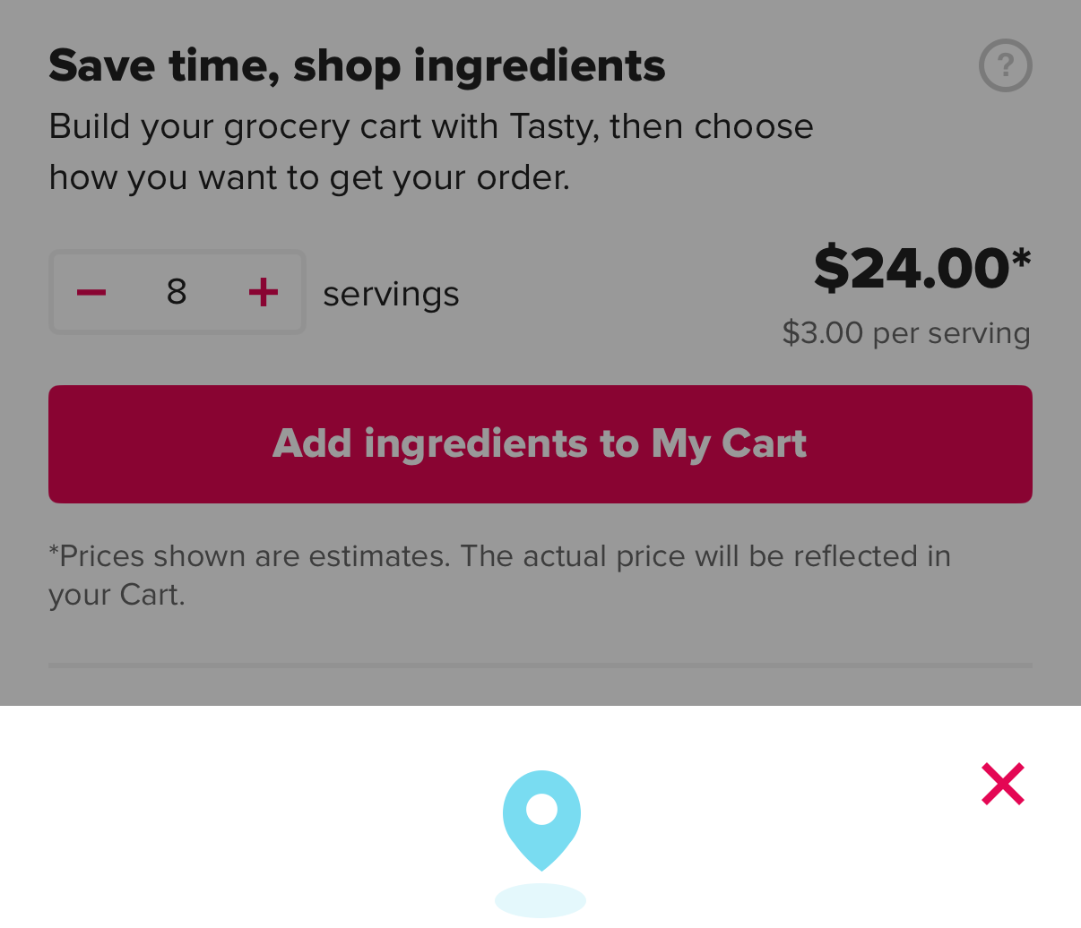 Tasty App Now Offers Instacart Grocery Shopping