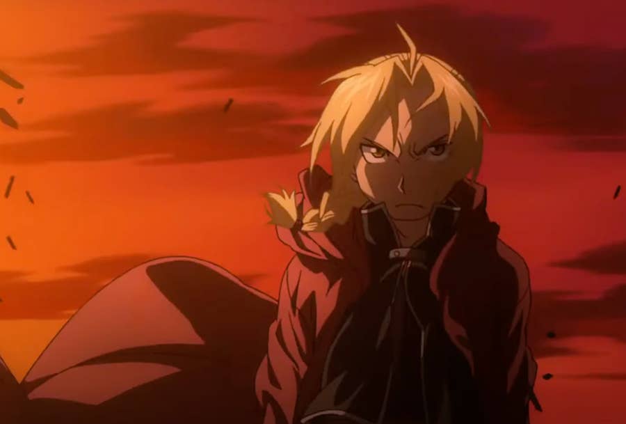 determined expression anime