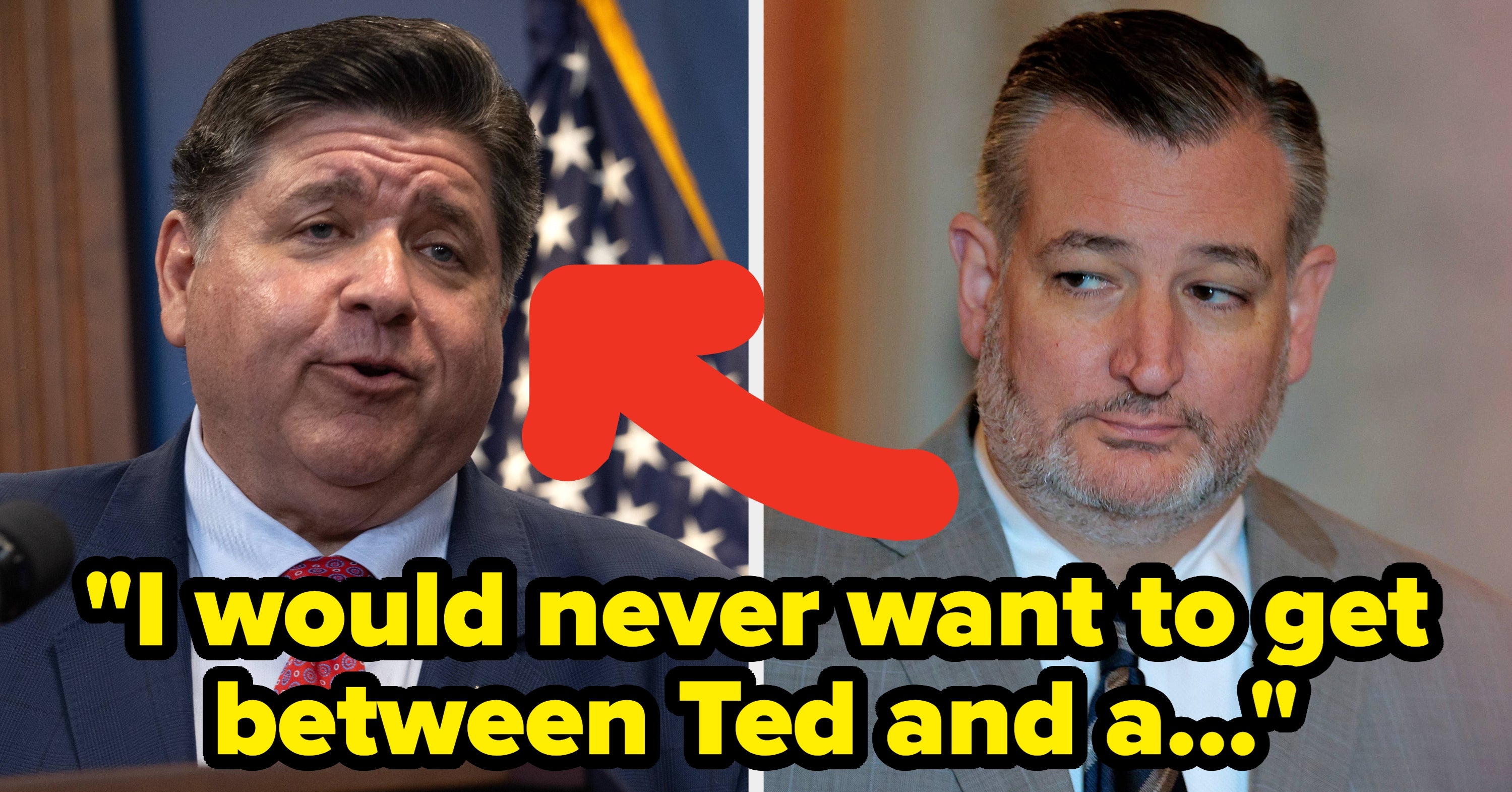 JB Pritzker Claps Back At Ted Cruz Fat-Shaming Him