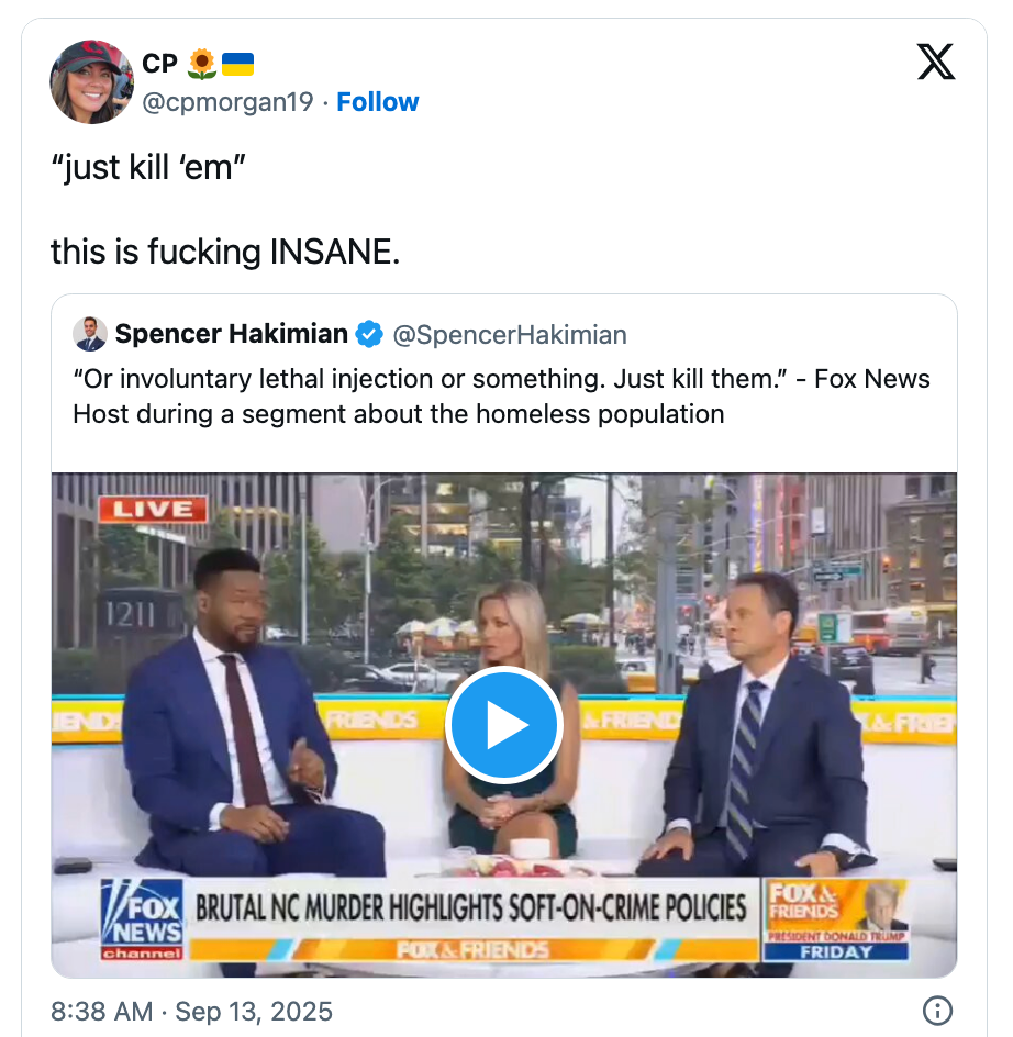 Outrage Over Fox News Host's Homelessness Solution
