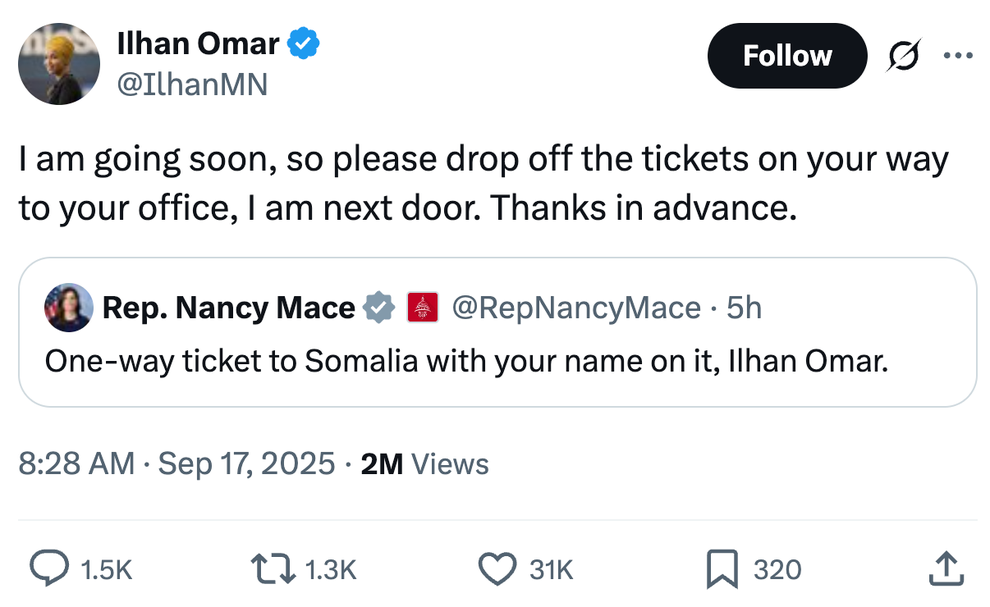 Ilhan Omar And Nancy Mace's Online Feud Goes Viral
