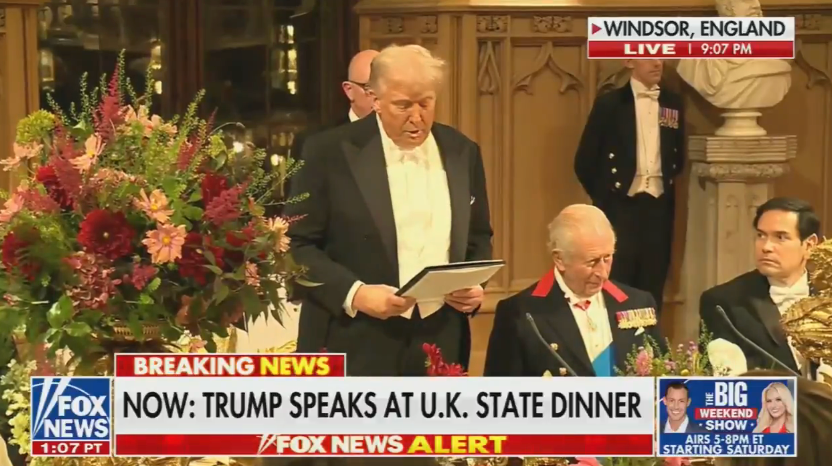 Trump's UK State Dinner Speech Is Going Viral