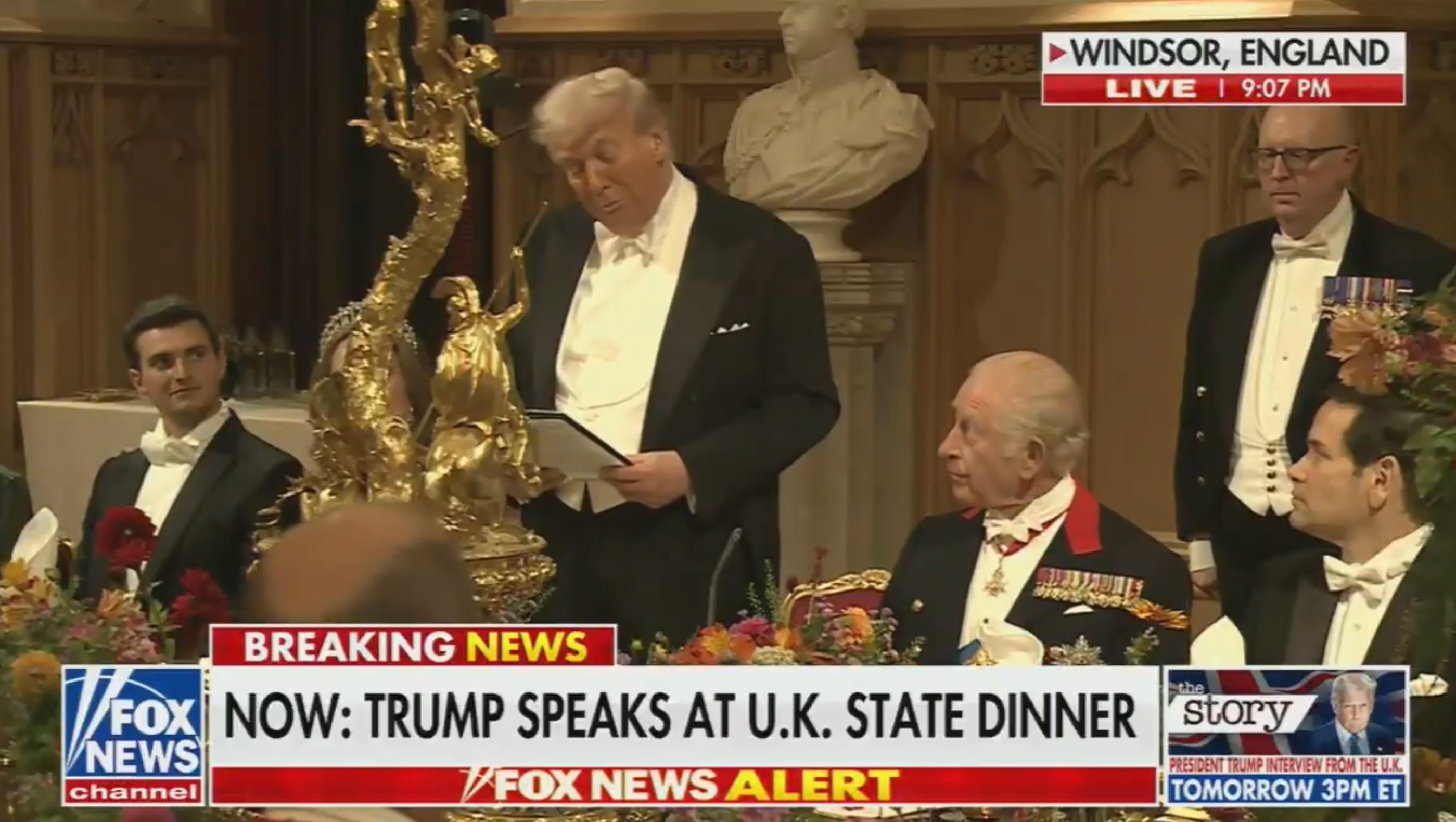 Trump's UK State Dinner Speech Is Going Viral