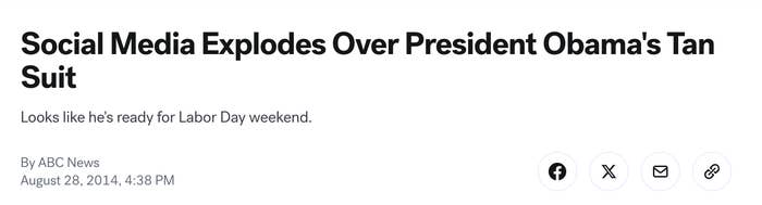 Obama's Latest Comments About His Infamous Tan Suit Are Very Funny