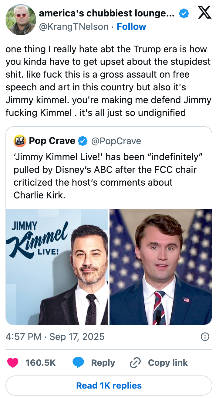27 Tweets About "Jimmy Kimmel Live!" Being Suspended