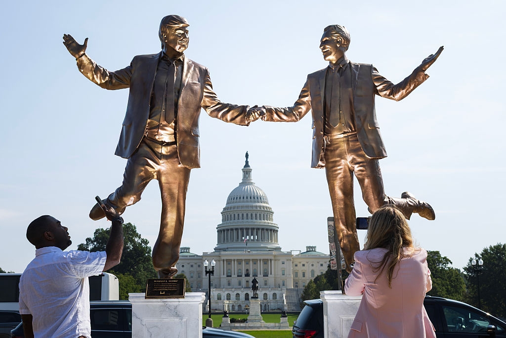 Donald Trump & Jeffrey Epstein 'Friendship' Statue In DC
