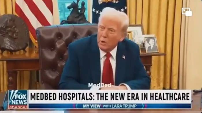 Trump Posts AI-Generated Medbed Video