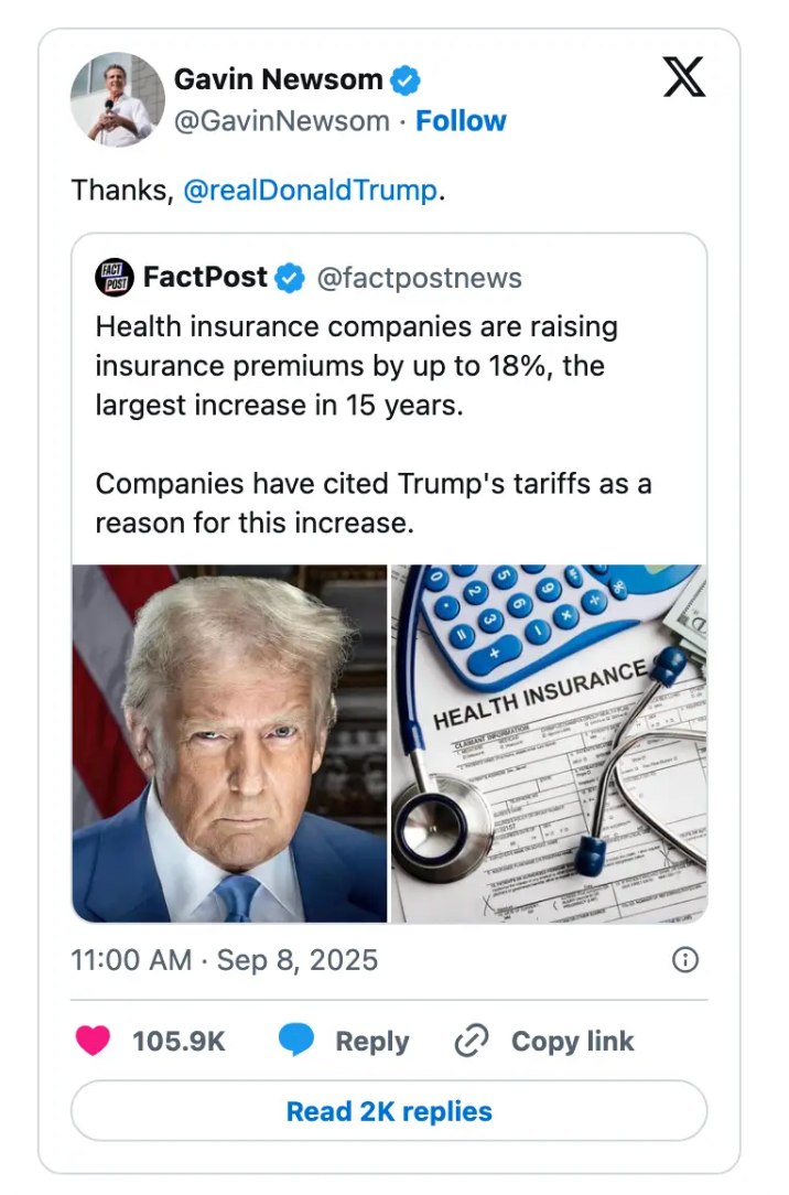 Best Political Tweets 10-1-2025