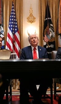 Trump's Viral 'Devil Horns' Photo Takes Internet By Storm