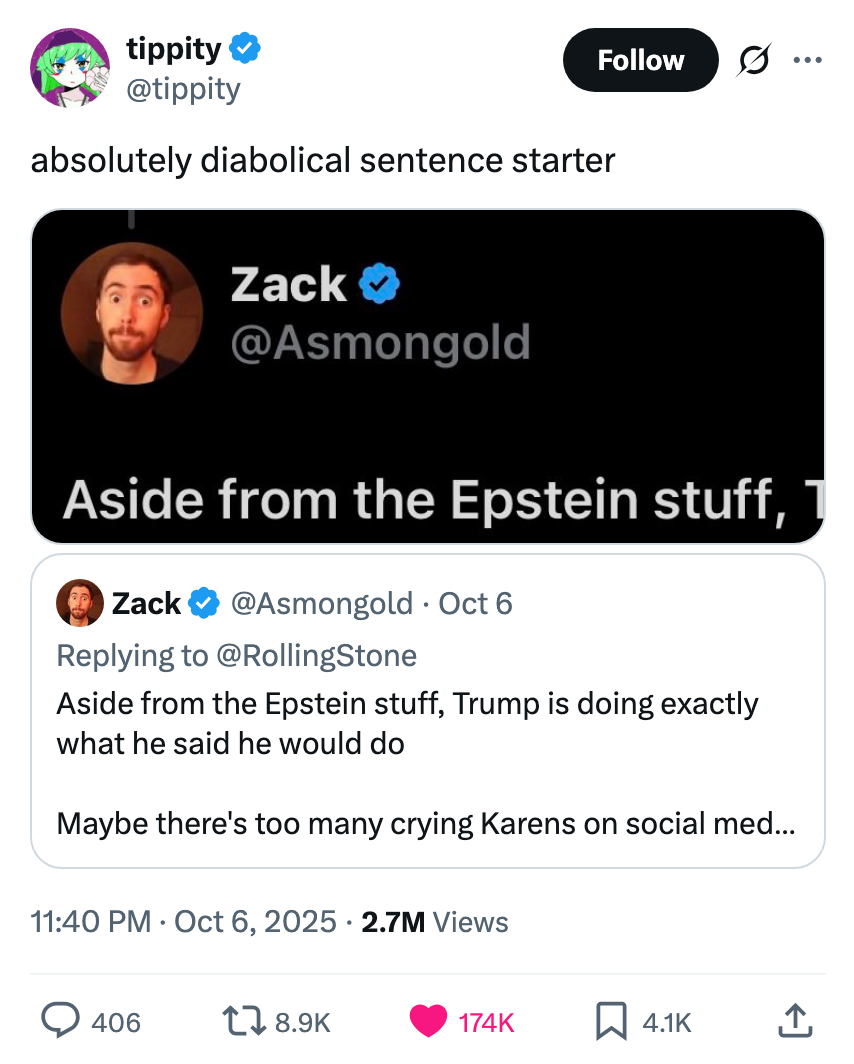 Best Political Tweets 10-10-2025