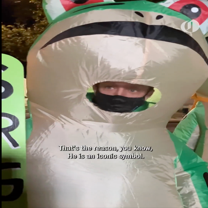 Explainer: Why You're Seeing Frogs Protesting ICE