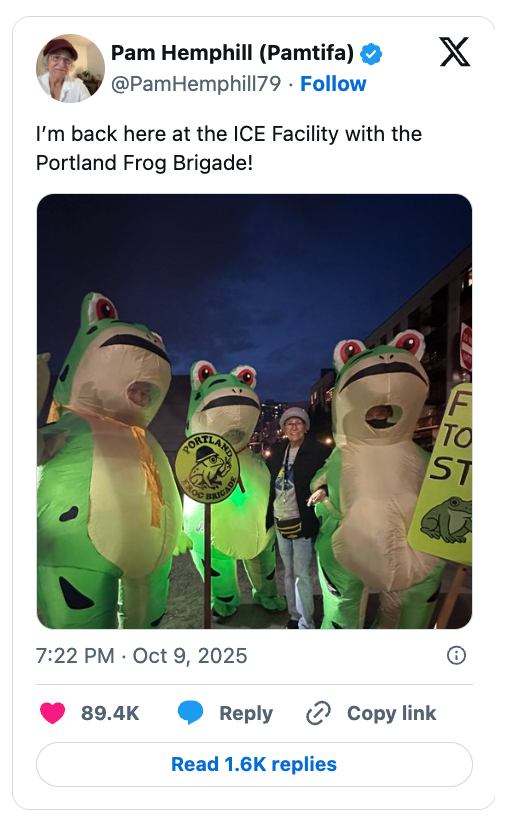 Explainer: Why You're Seeing Frogs Protesting ICE