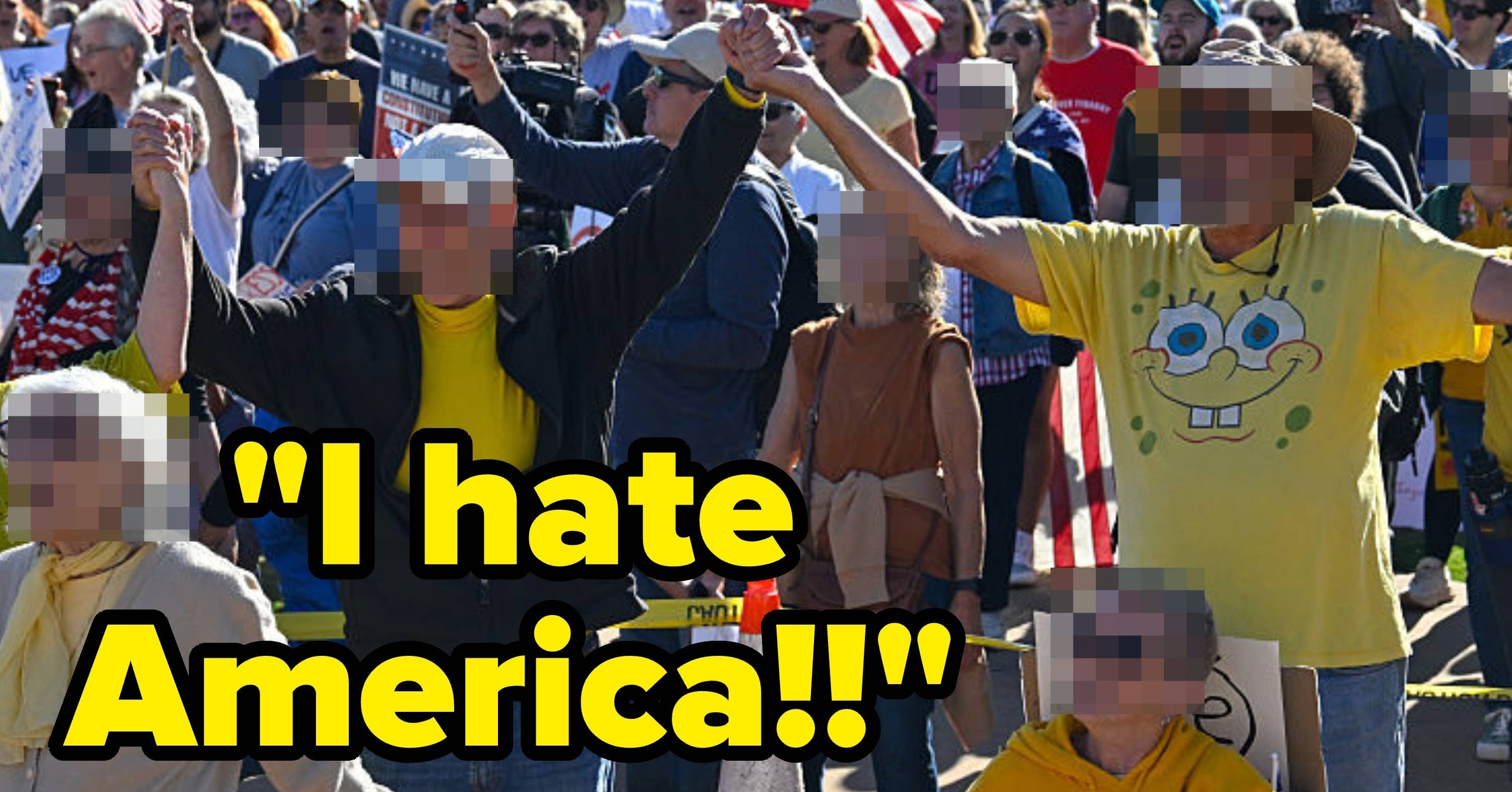 34 Photos From The "Hate America" Rally That Sum It Up Perfectly