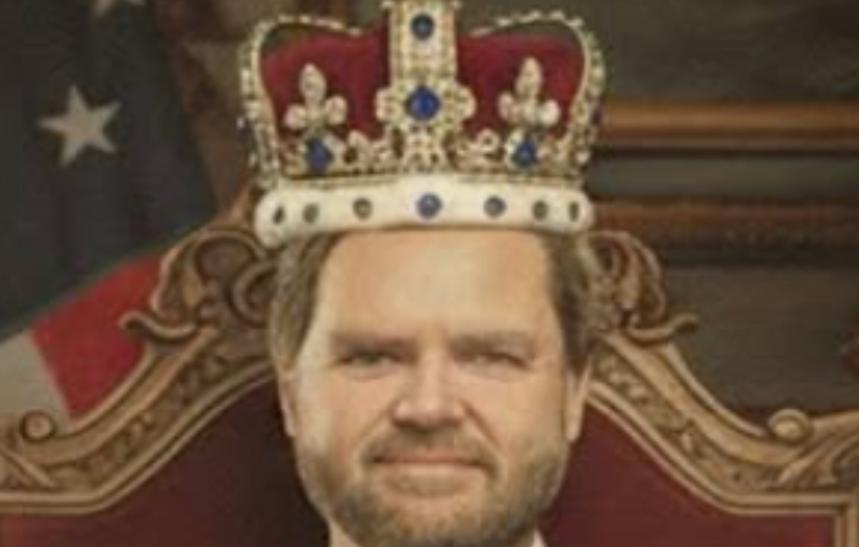 White House Posts Image Of Trump And Vance In Crowns