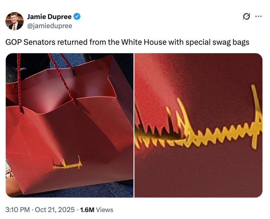 Republican Senators' Trump "Swag Bags" Are Going Viral