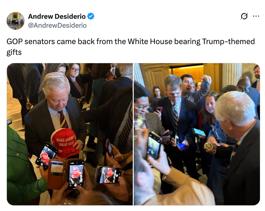 Republican Senators' Trump "Swag Bags" Are Going Viral