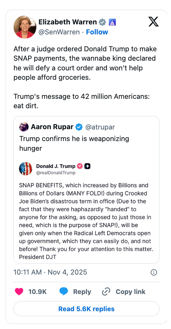 Trump's SNAP Post Sparks Public Confusion