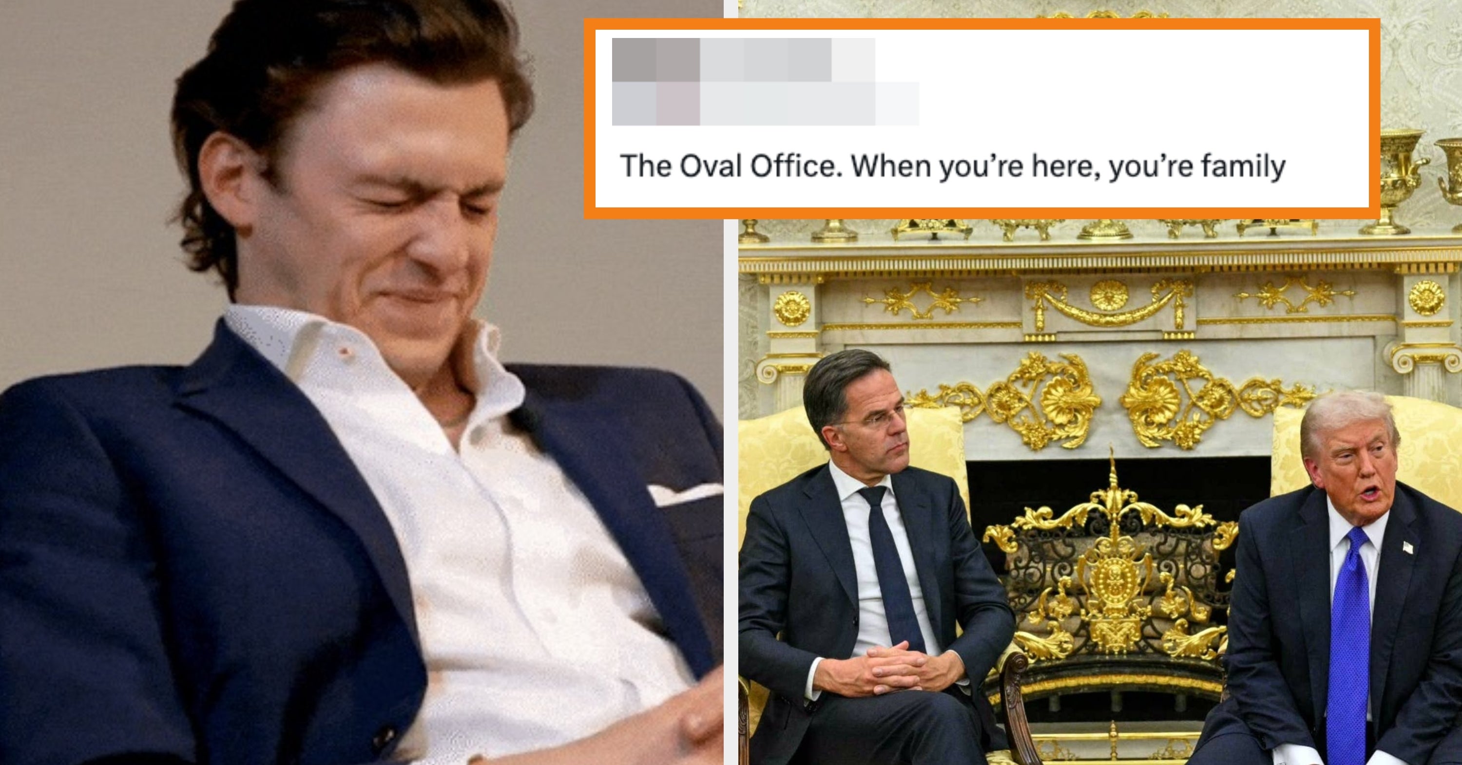 President Trump Adds New Paper Label To Oval Office