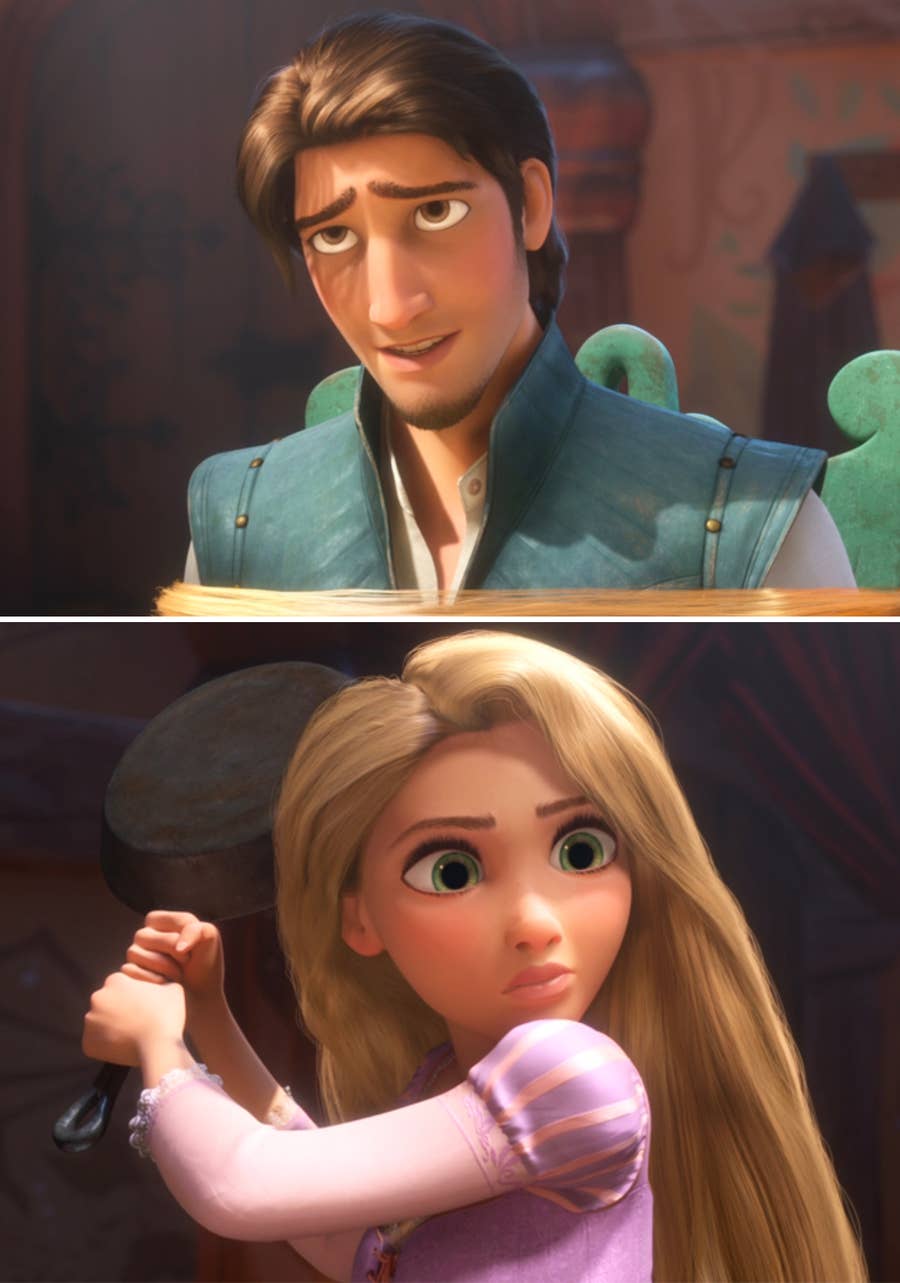 rapunzel worried