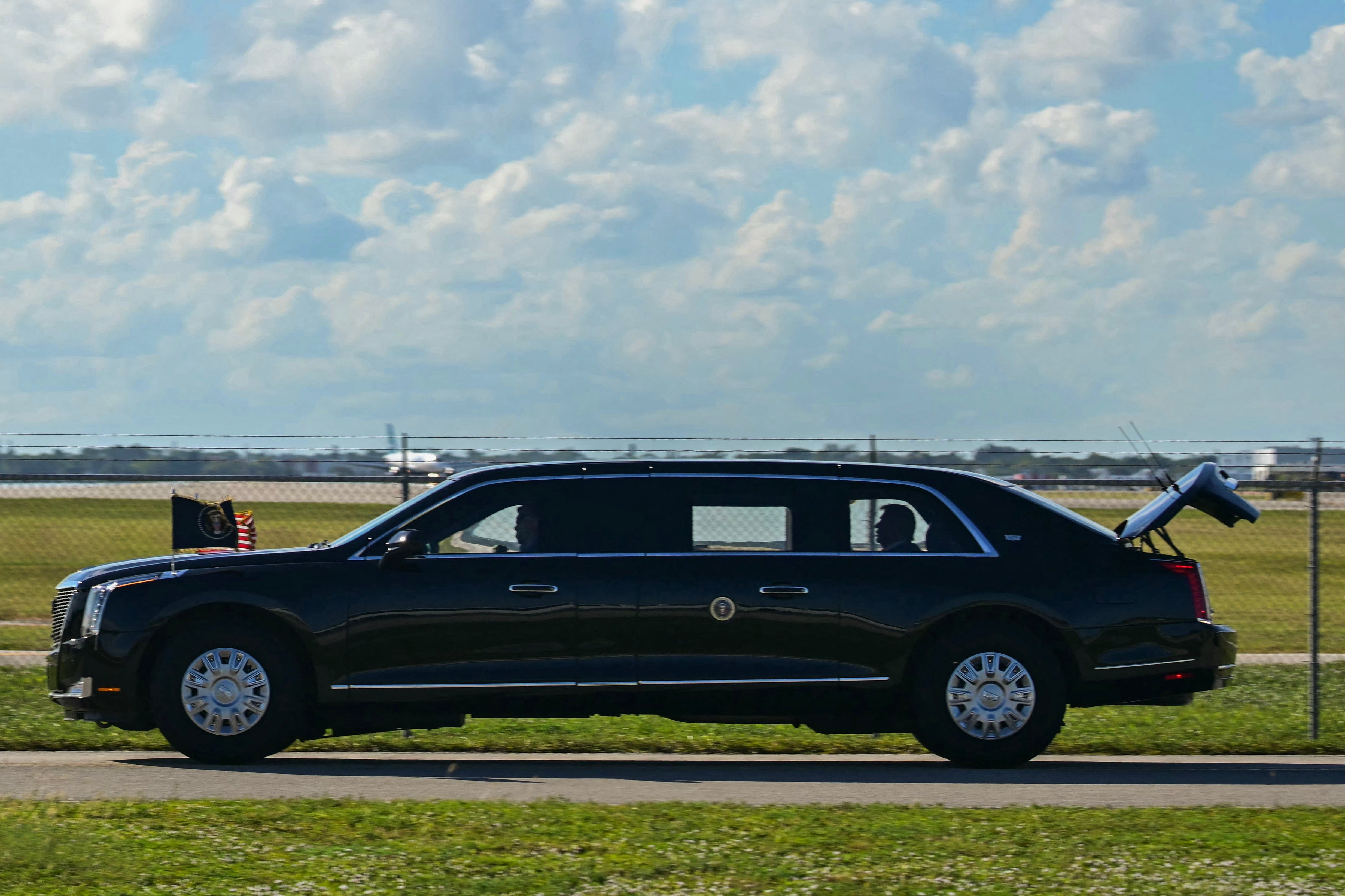 Trump's Limo Ride Had A Strange Moment, And Everyone Could See It