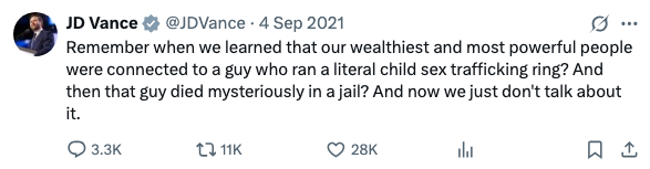 Epstein Emails: JD Vance's Old Tweets Resurface