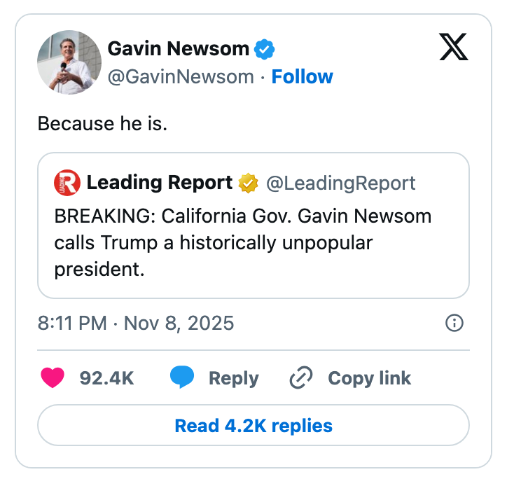 Best Political Tweets 11-14-2025