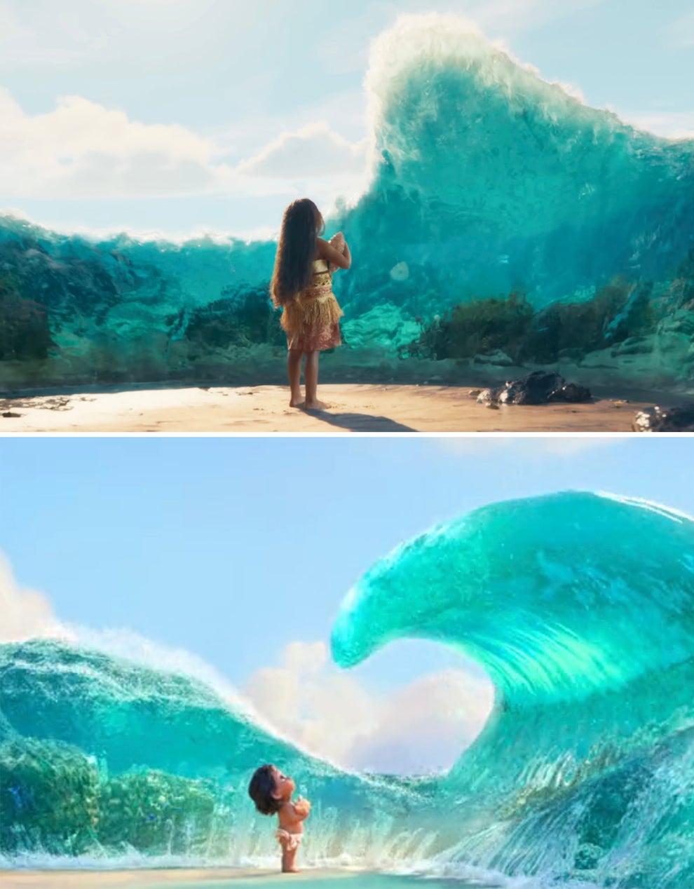 Moana Live-Action Vs. Animated Trailer Comparison