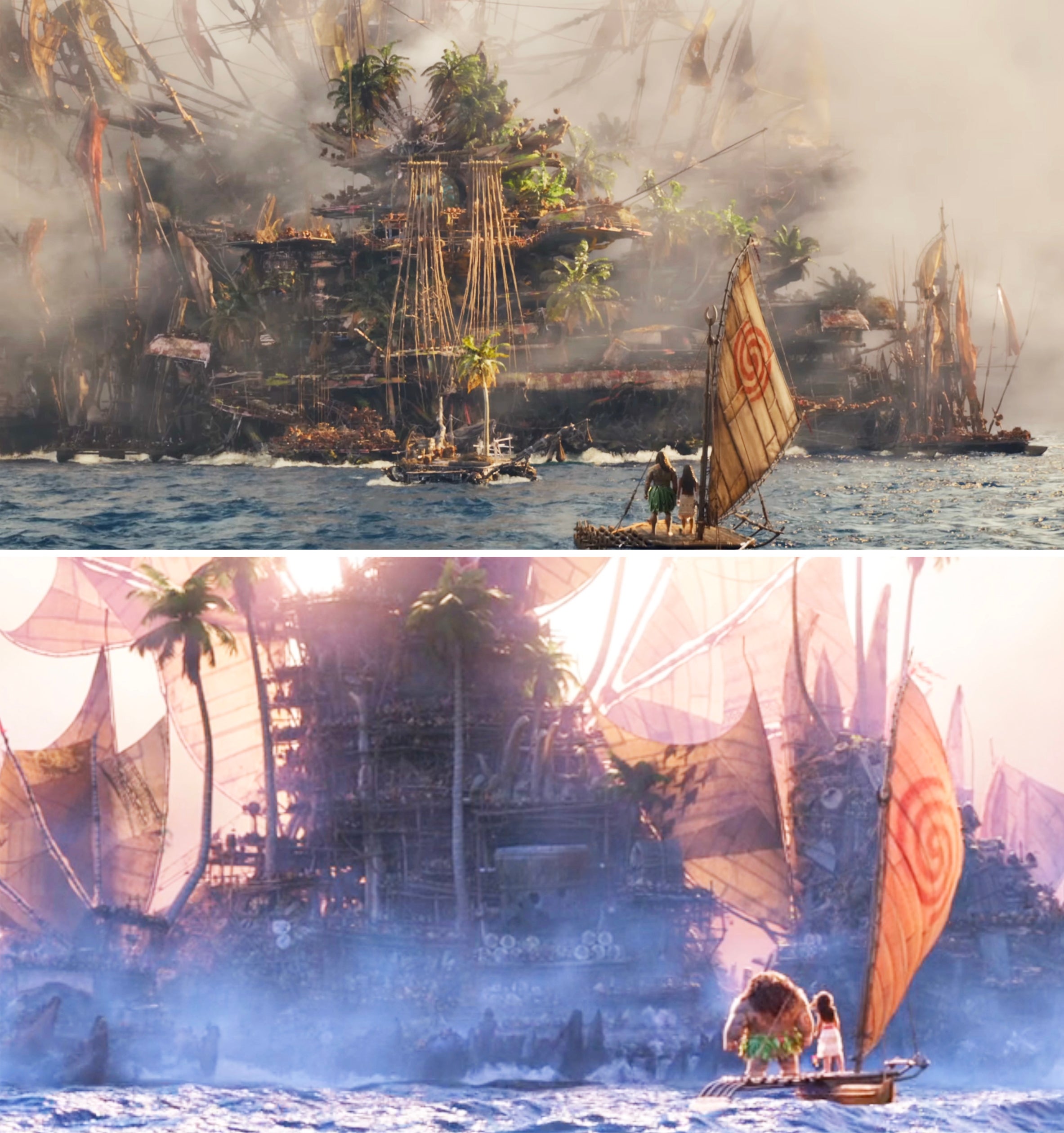 Moana Live-Action Vs. Animated Trailer Comparison