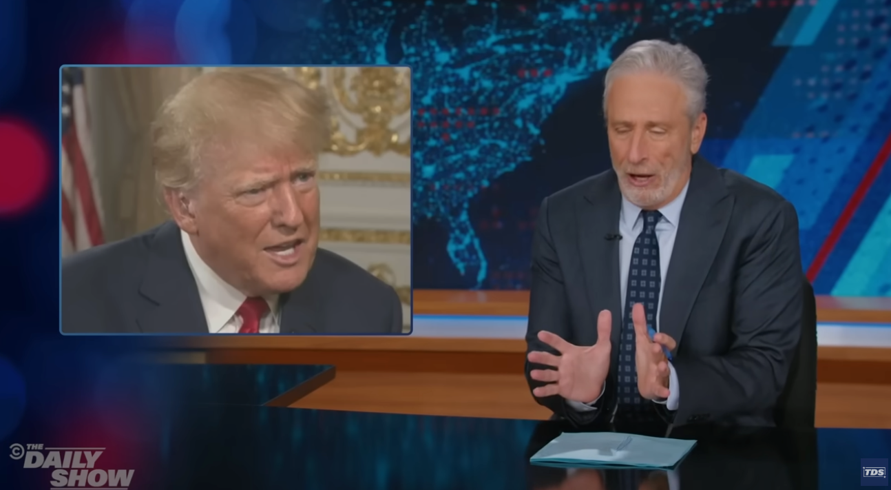 Jon Stewart Shows How Trump's Facade Is Crumbling