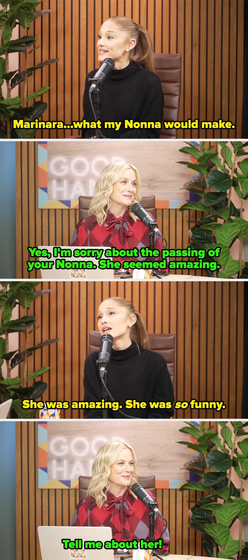 Amy Poehler's Heartfelt Question To Ariana Grande