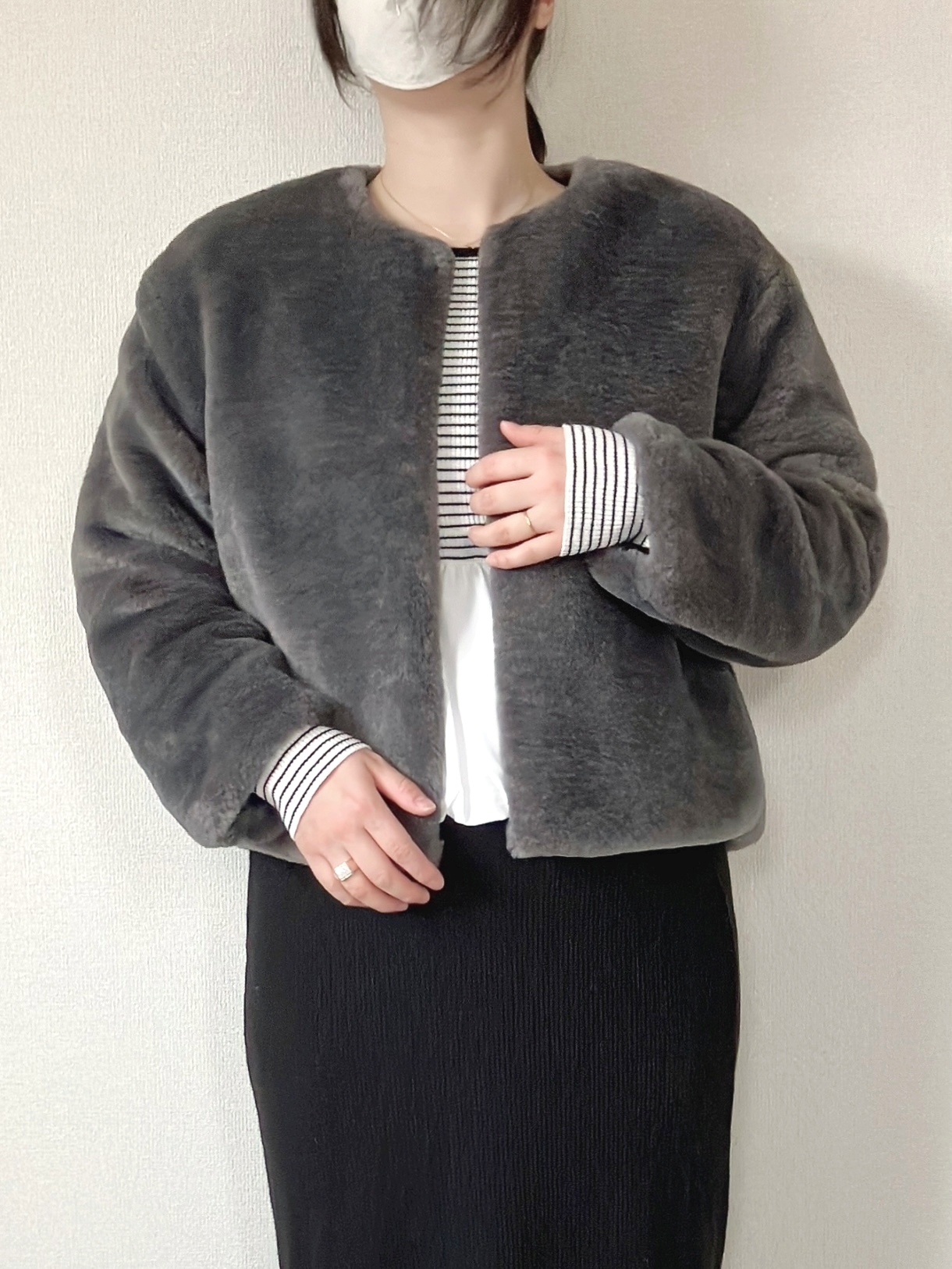 めっちゃ高見えするじゃん！cocaの「3990円→3490円アウター」ふわふわのファーが暖かいし、洗濯機OKだから毎日気軽に着れるの！【画像・動画】