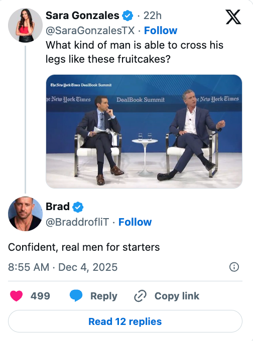 Gavin Newsom Crossed Legs Debate