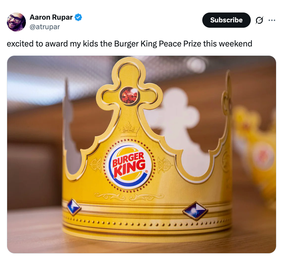 22 Jokes About Trump's "Peace Prize" Participation Medal That Are Just ...