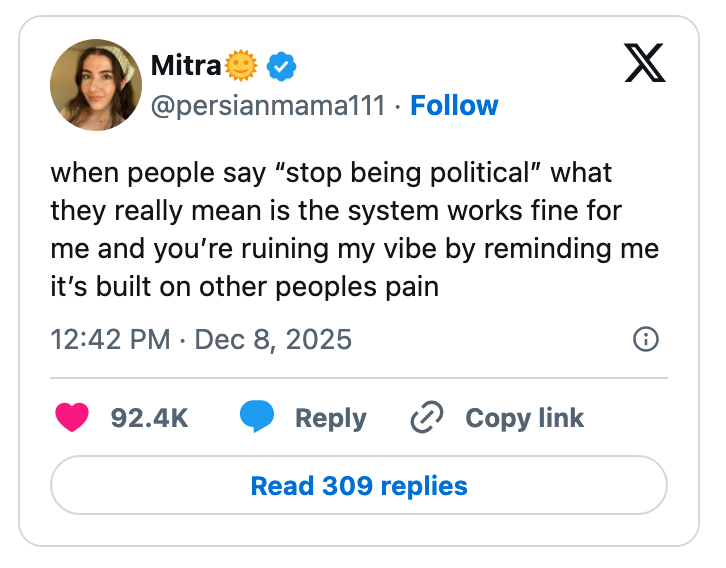 Best Political Tweets 12-12-2025