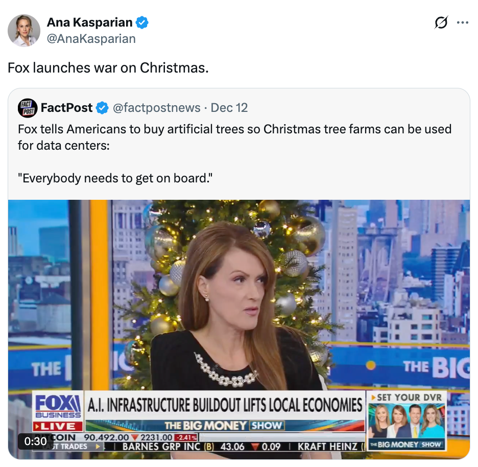 So, Uh, Fox News Might Have Just Launched Their Own "War On Christmas"