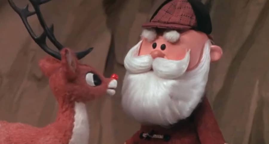 santa claus and rudolph