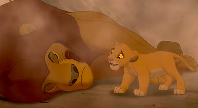 simba looking scared